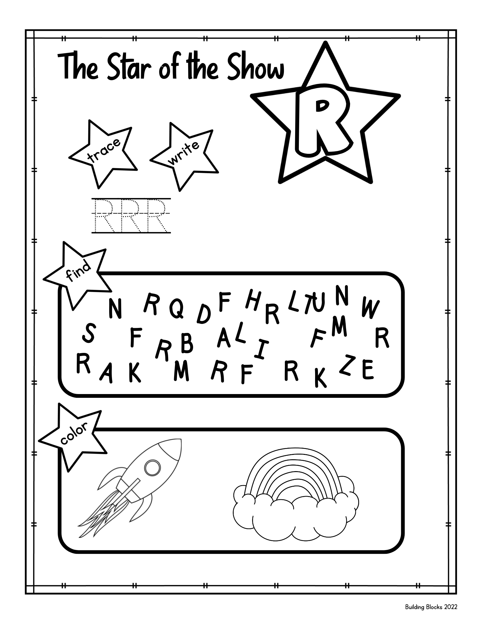 Uppercase Letter R Pack