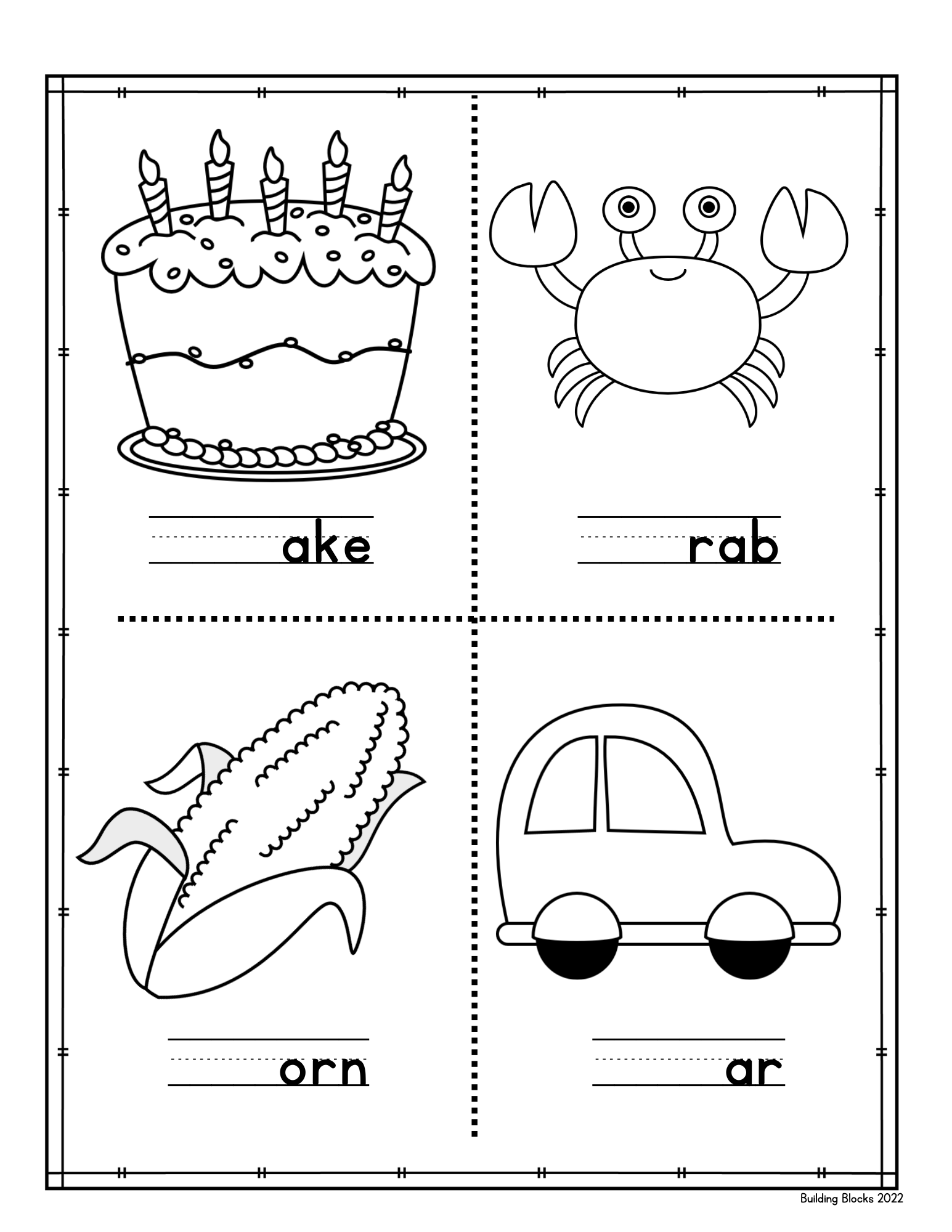 Lowercase “c” Letter Pack