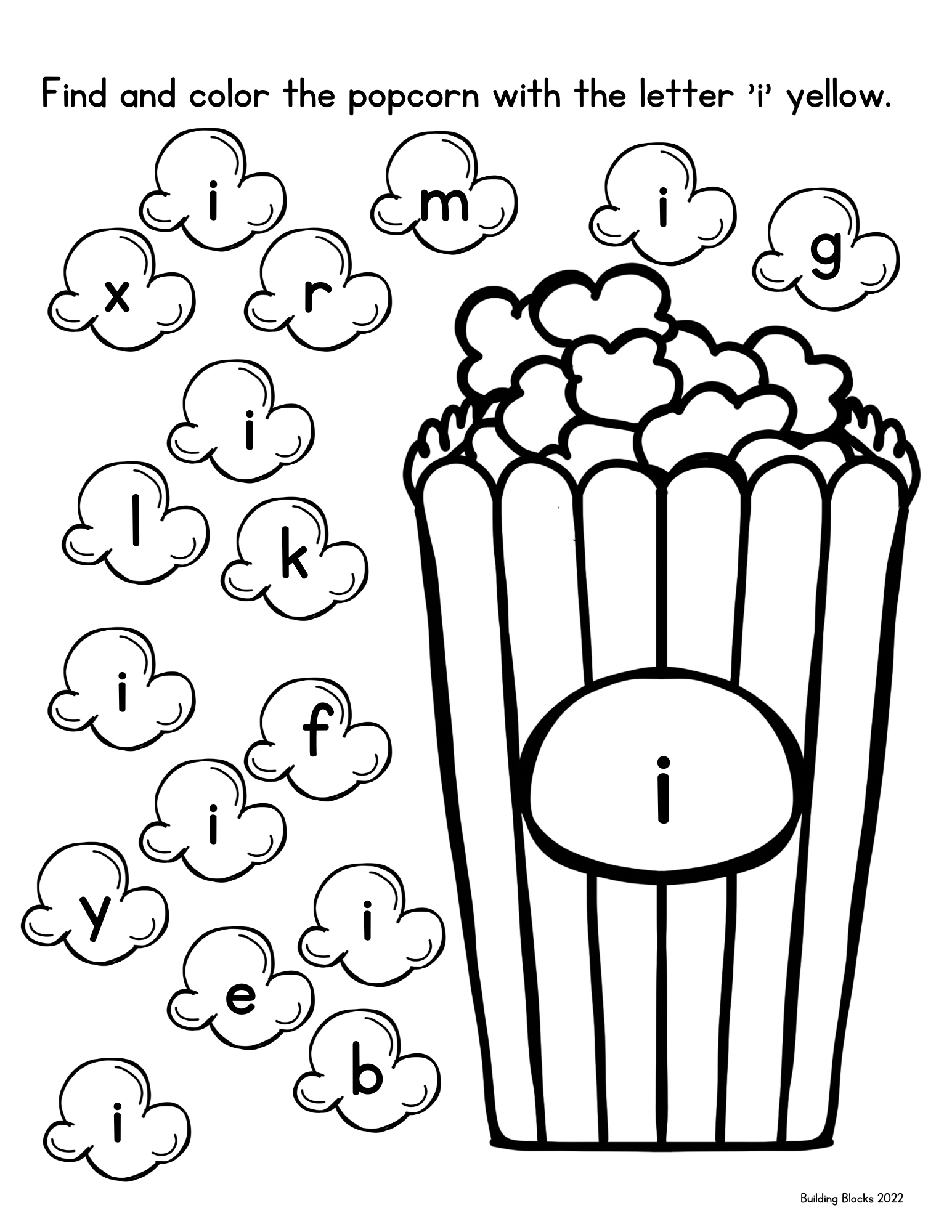 Lowercase “i” Letter Pack
