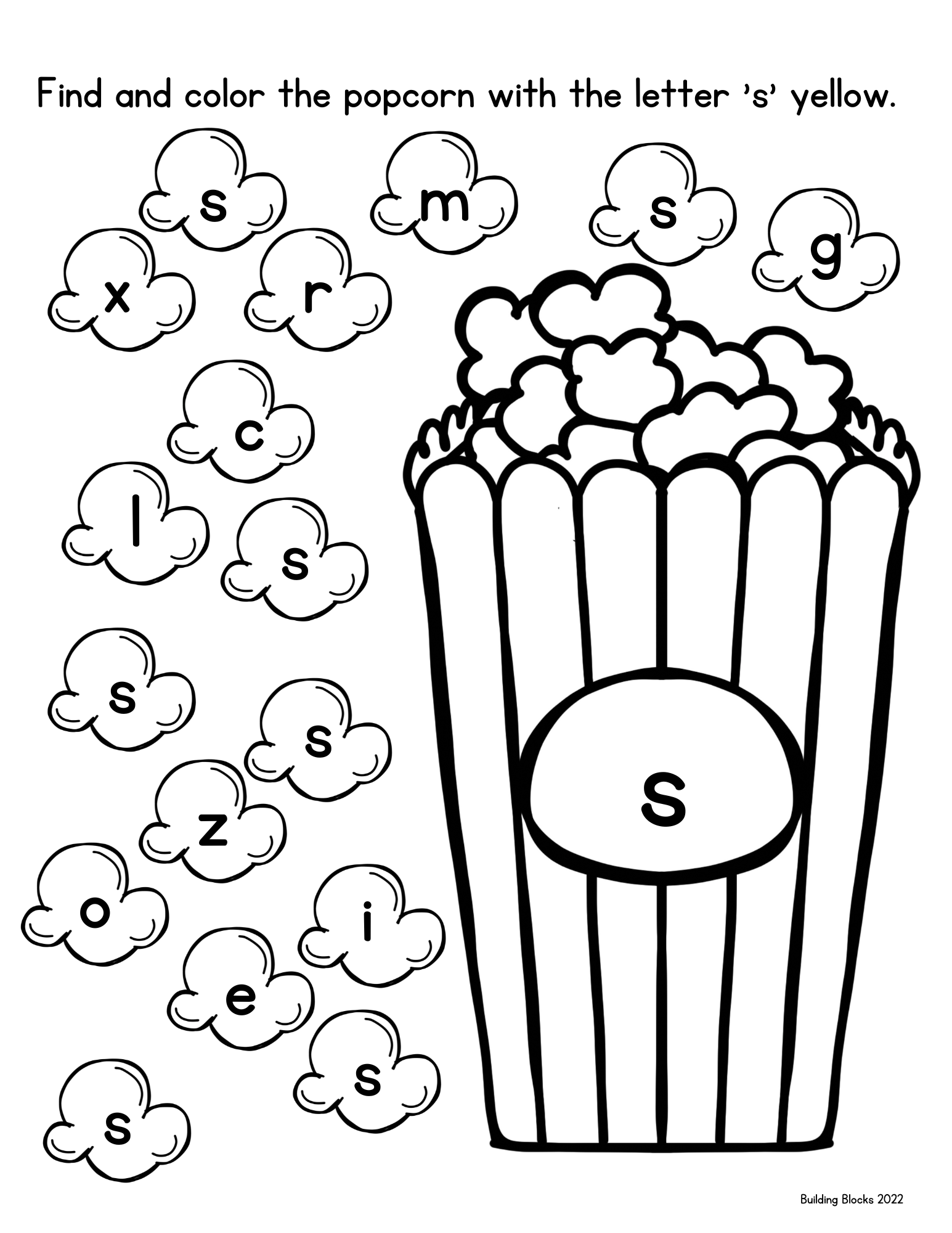 Lowercase “s” Letter Pack