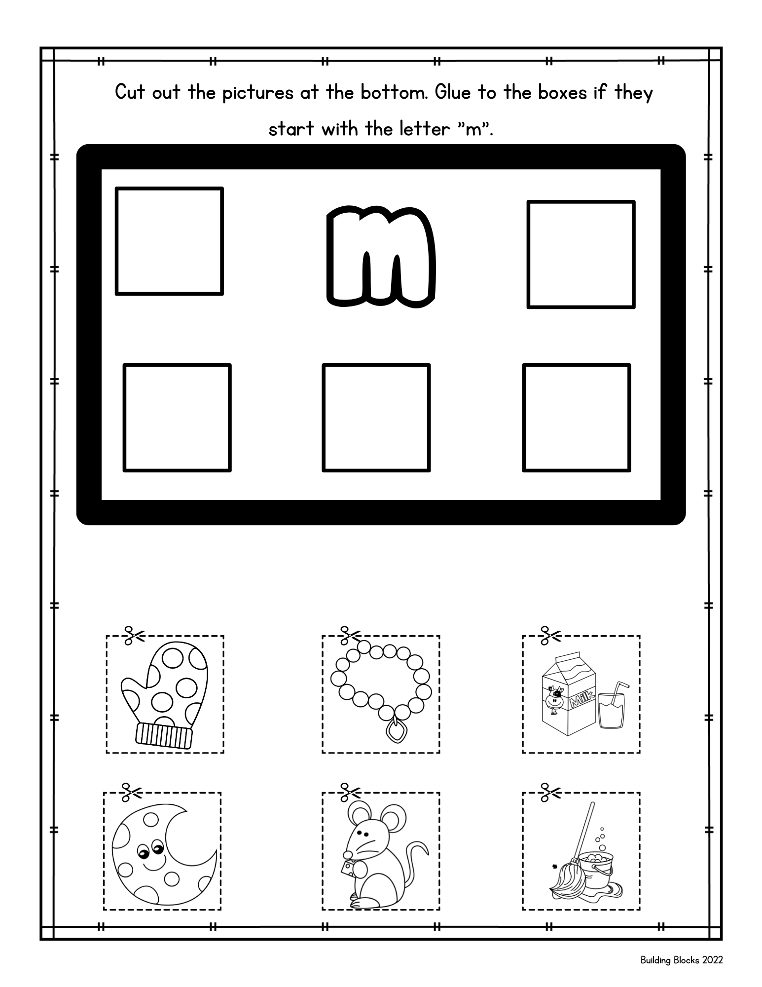 Lowercase “m” Letter Pack